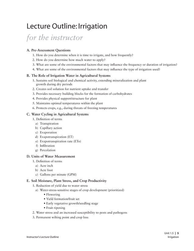 irrigation principles and practices | PDF | Agriculture | Industries