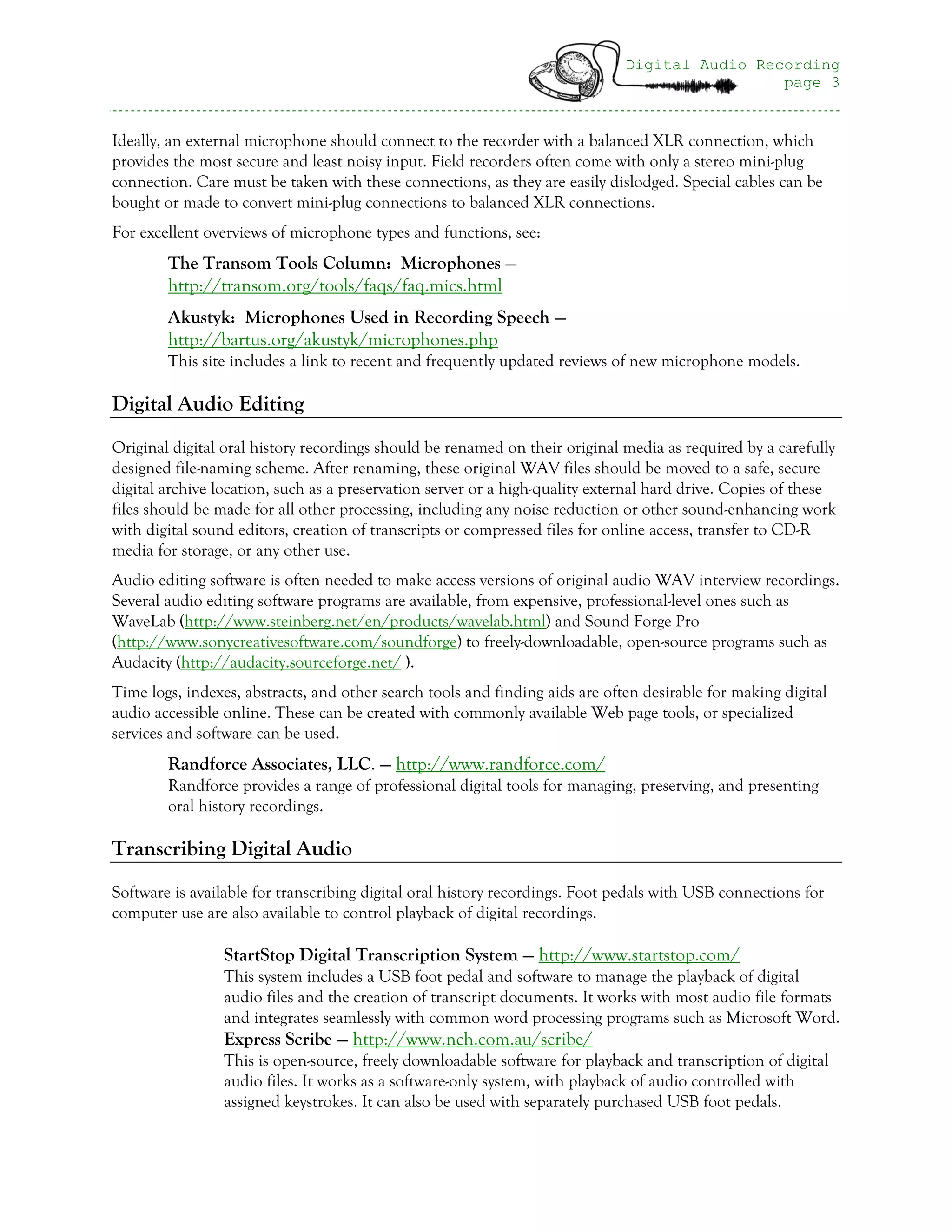 1. digital audio recording | PDF