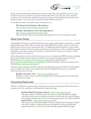1. digital audio recording | PDF