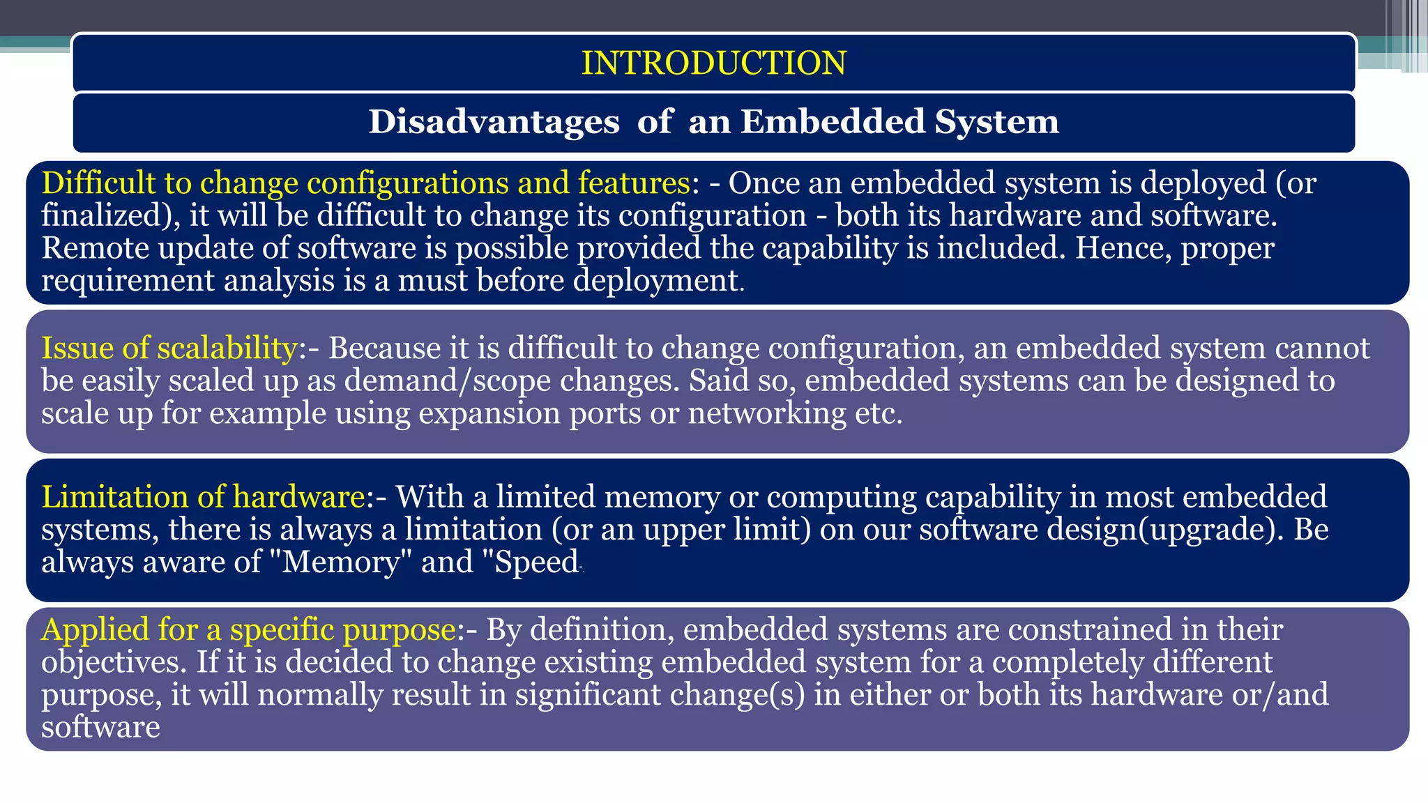 1. advantages and applications of embedded system | PPTX