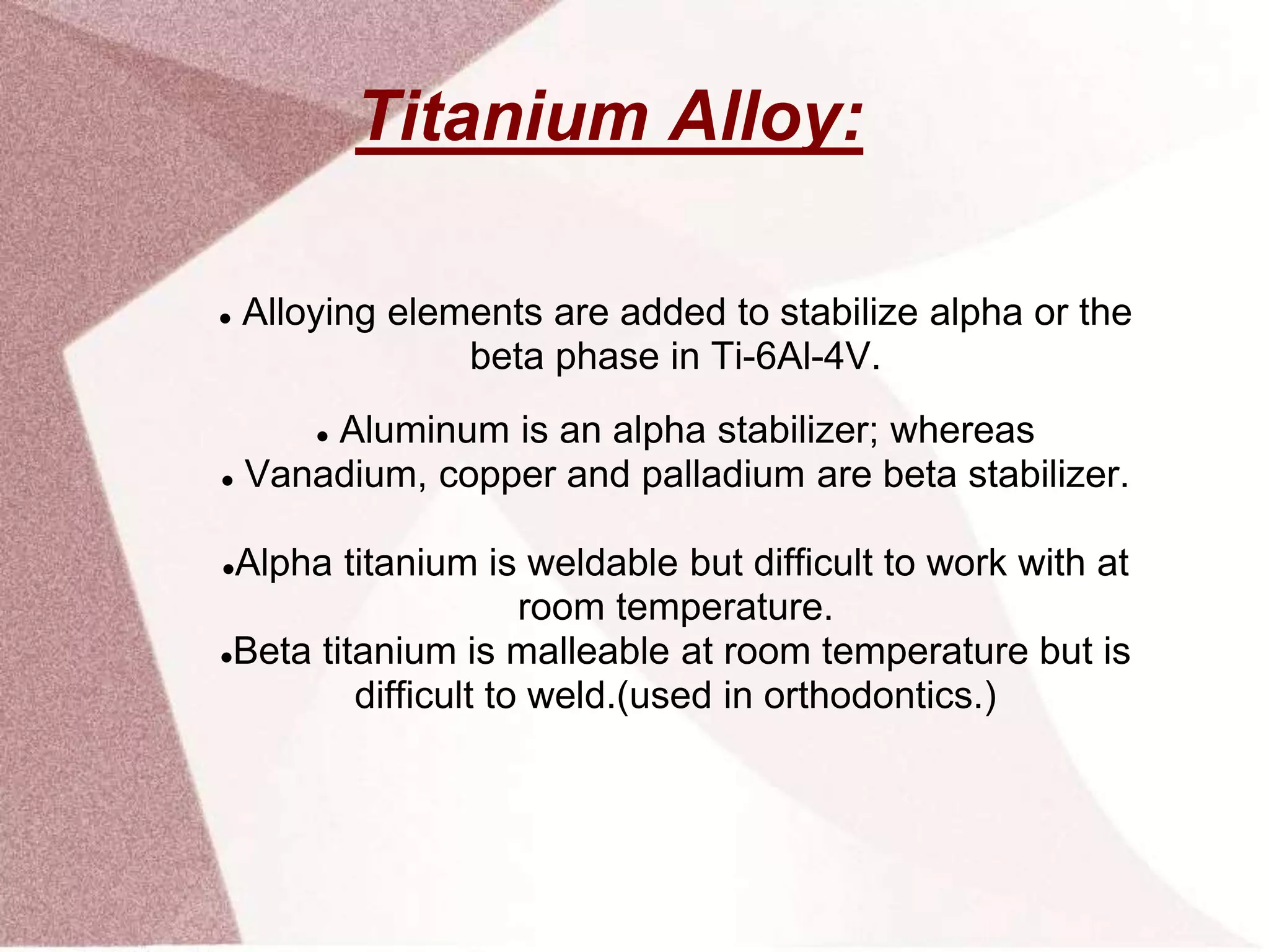 Base metal alloys | PPT