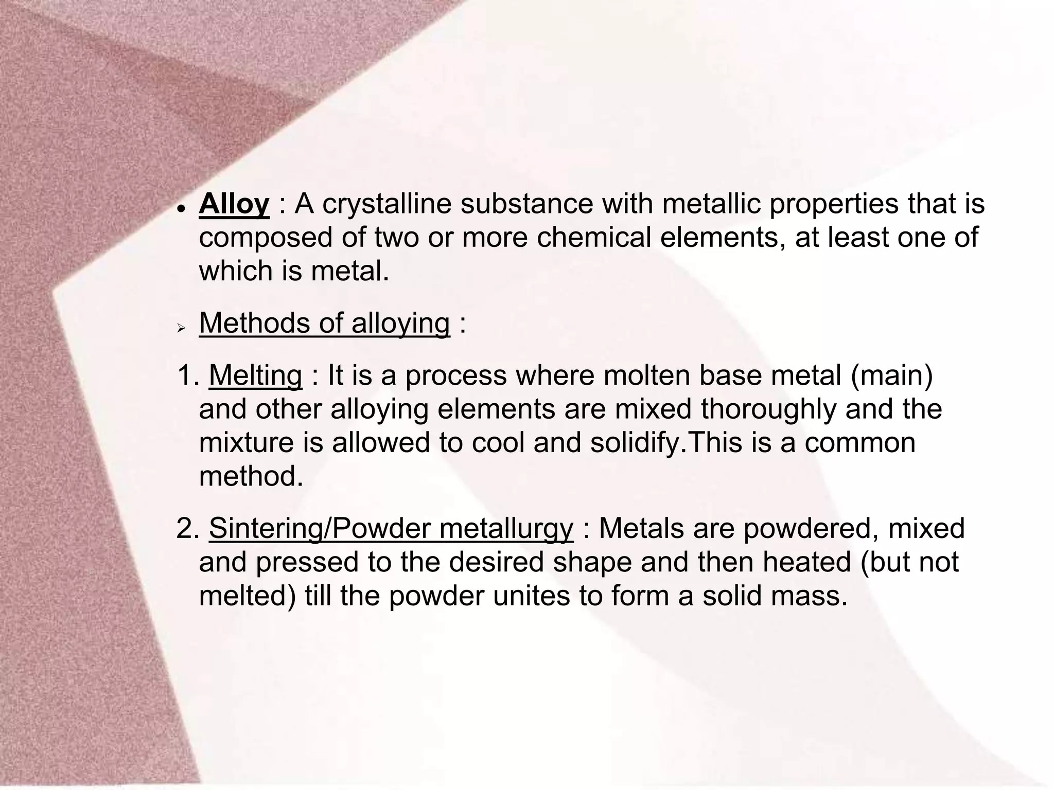 Base metal alloys | PPT