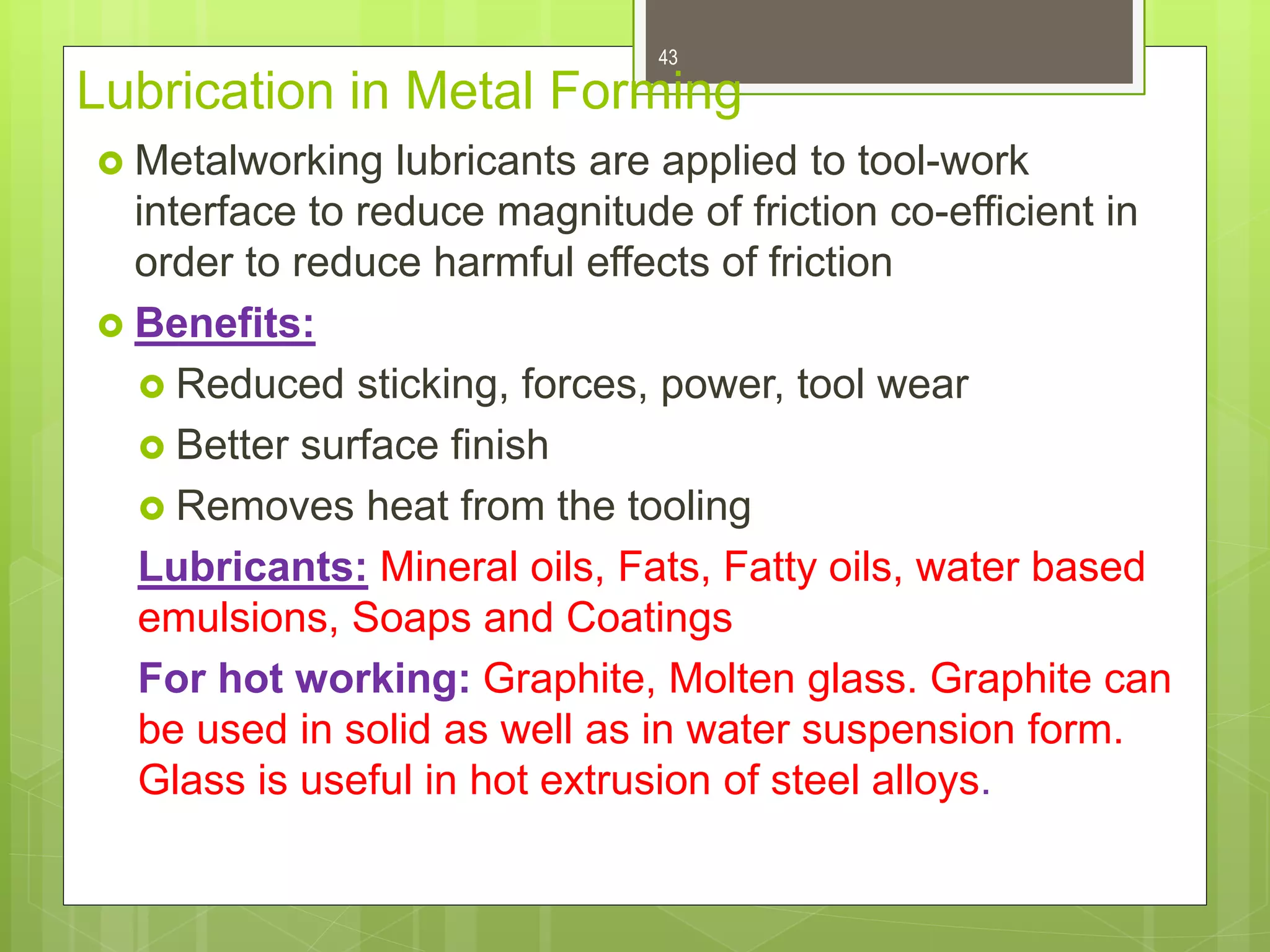 Manufacturing process and bulk forming | PPT