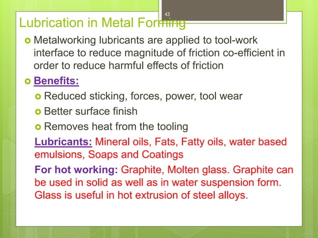 Manufacturing process and bulk forming | PPT
