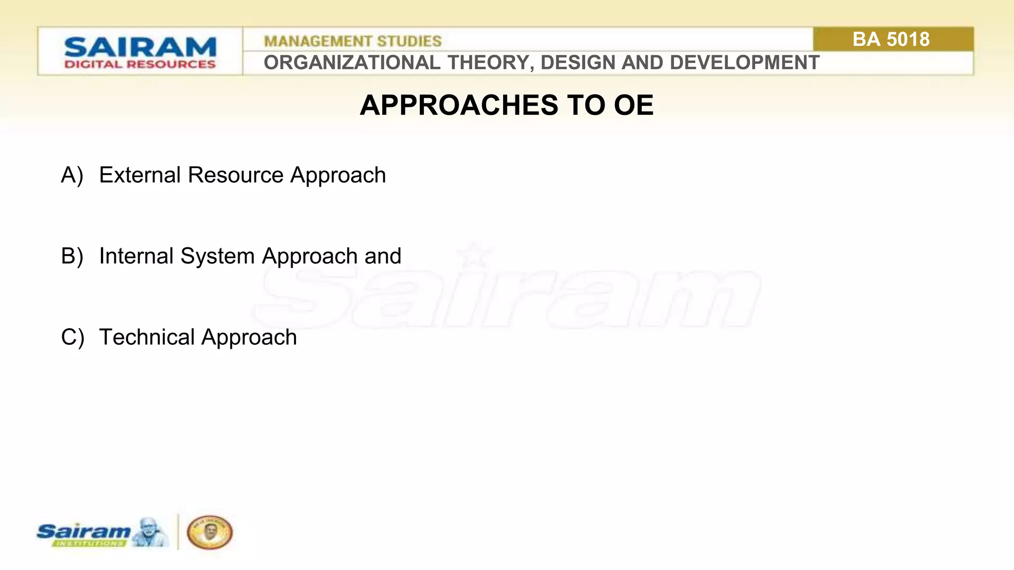 Organizational Theory Design and Development | PPT