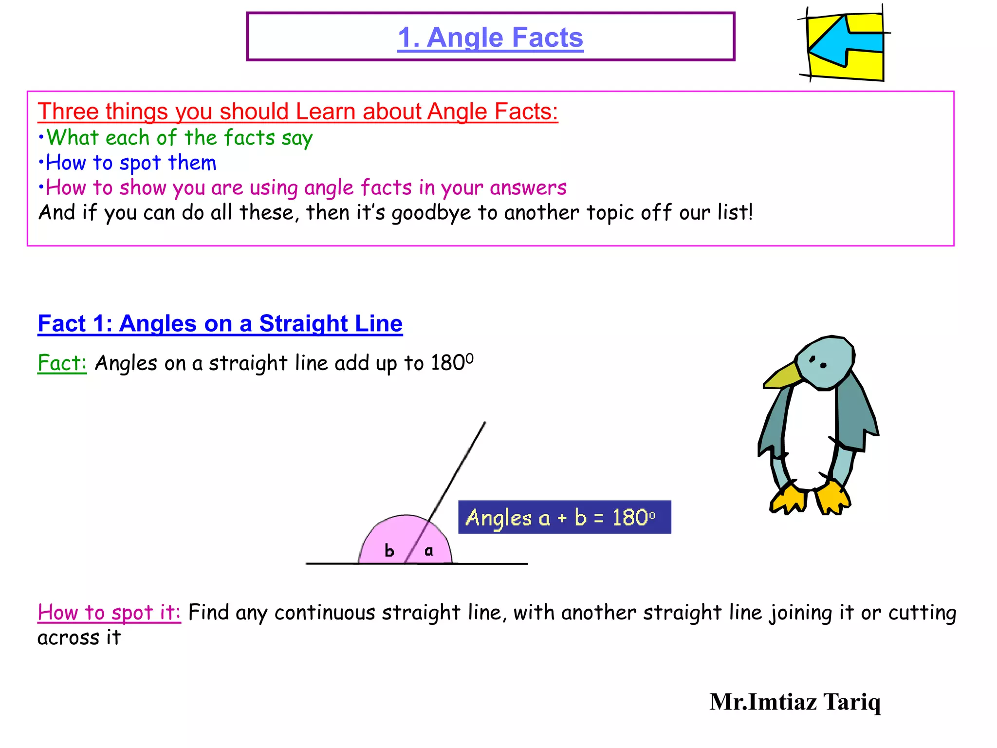 1. Angle facts | PPTX