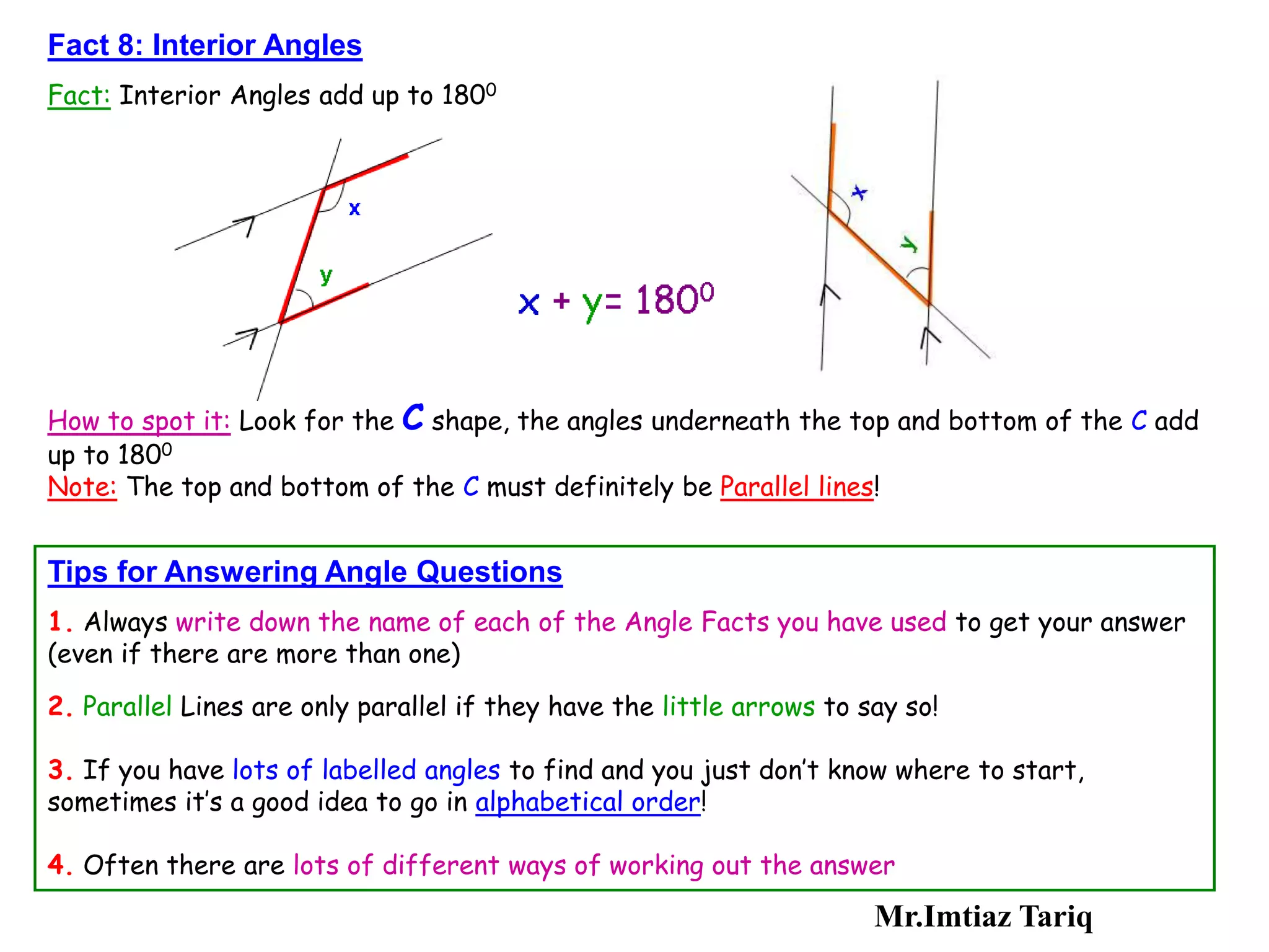 1. Angle facts | PPTX