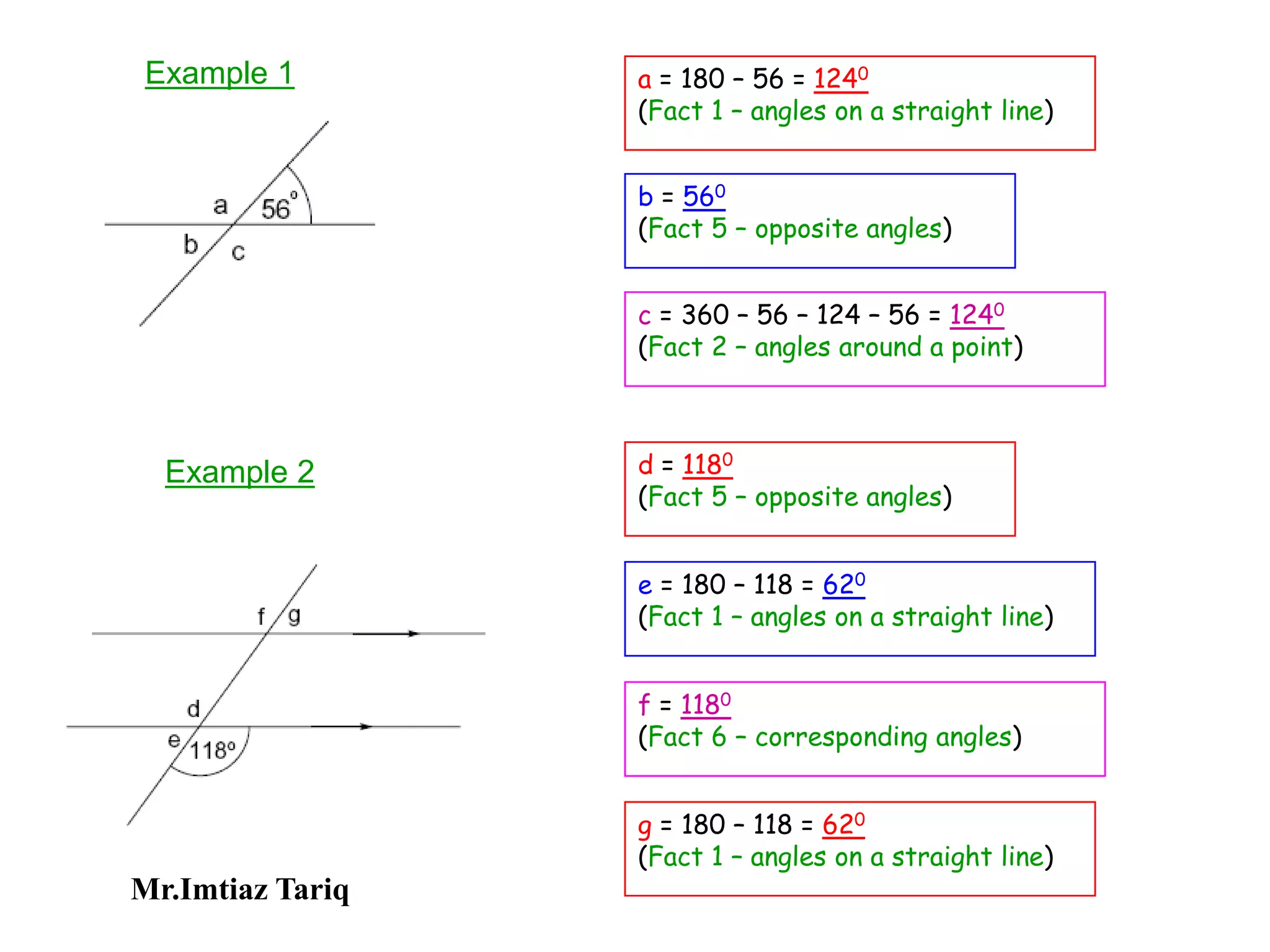 1. Angle facts | PPTX