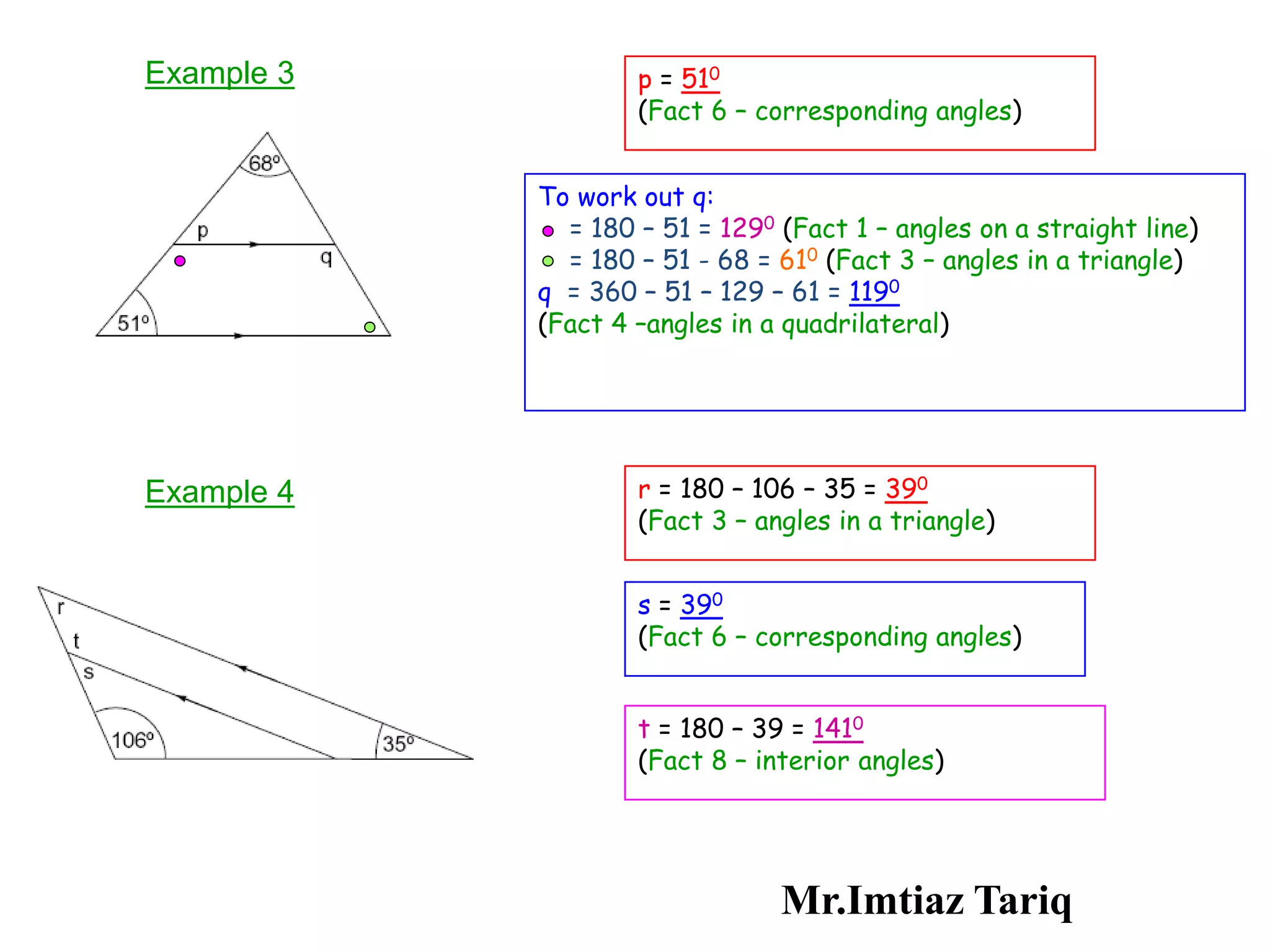 1. Angle facts | PPTX