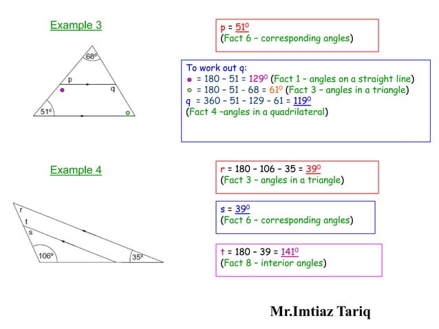 1. Angle facts | PPTX