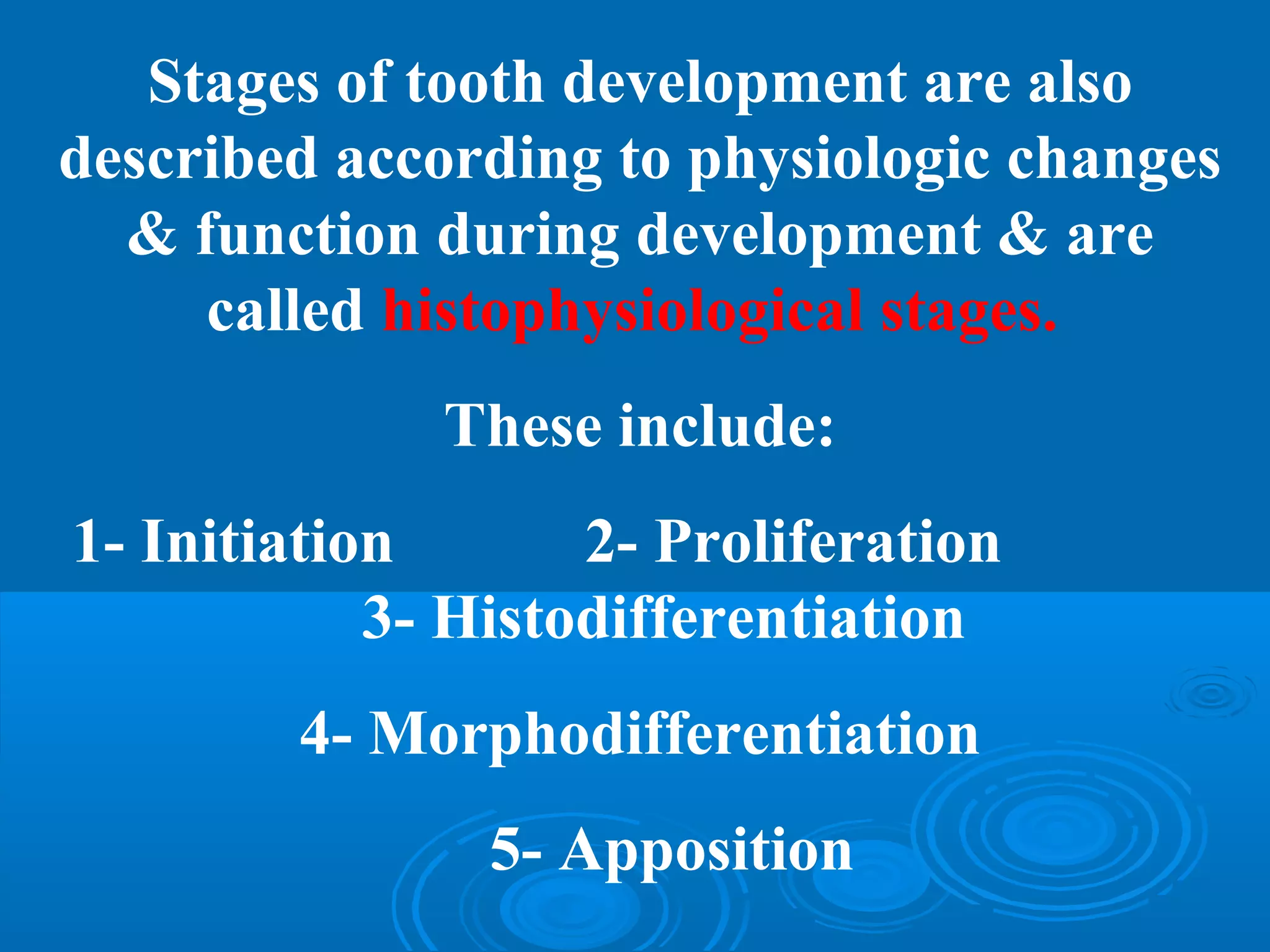 Oral Histology "tooth development" | PPT