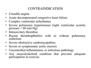 1. role of cardiac rehabilitation in coronary artery disease | PPTX