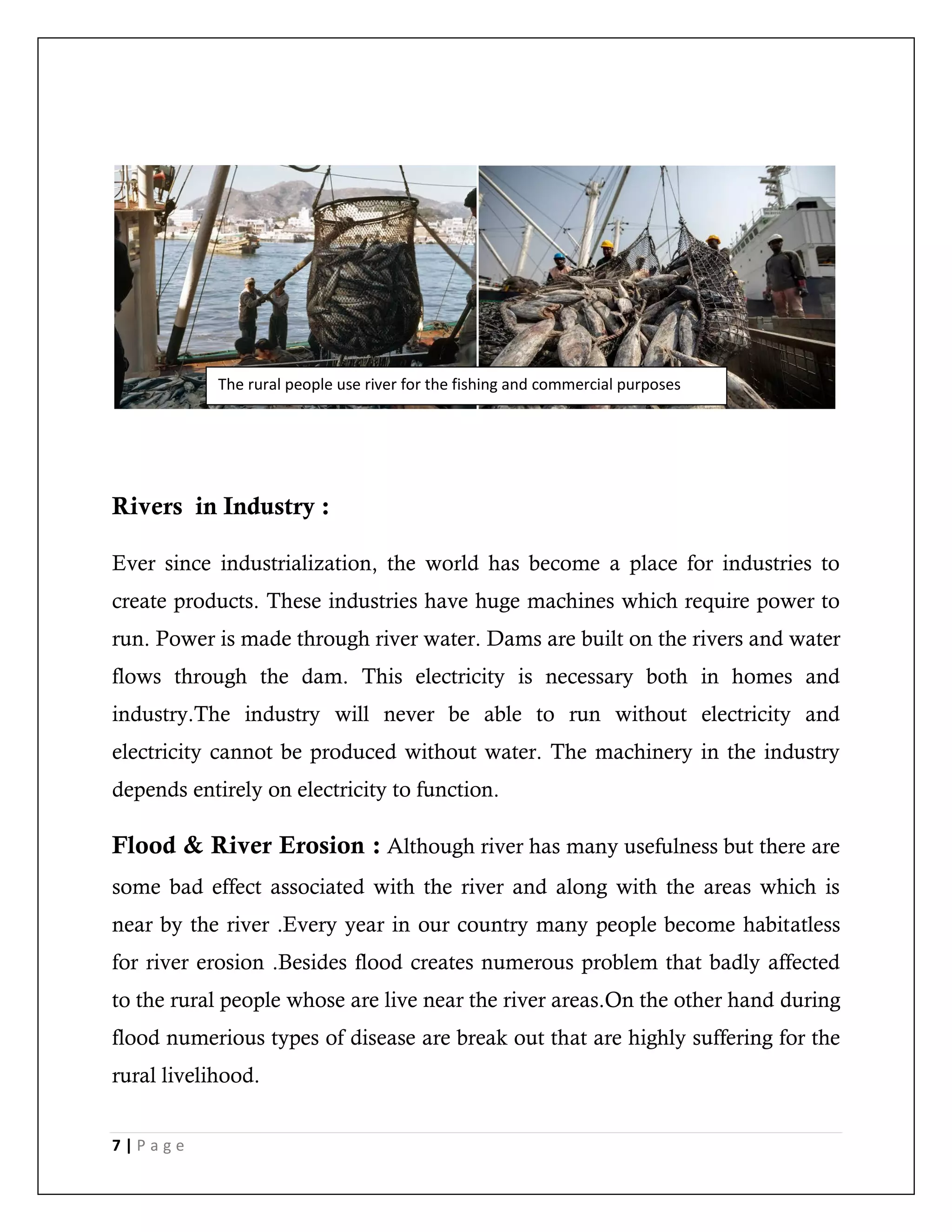 Influence of geographical environment (rivers) on rural livelihood by ...