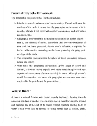 Influence of geographical environment (rivers) on rural livelihood by ...