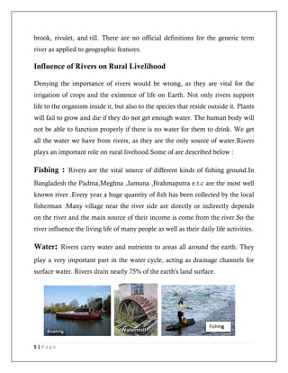 Influence of geographical environment (rivers) on rural livelihood by ...