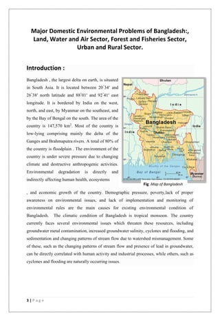 Major domestic environmental problems of bangladesh by syekat | PDF