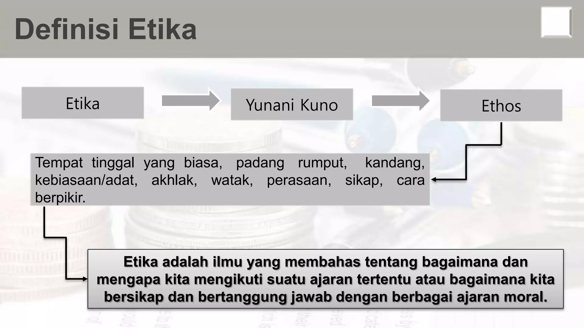 Etika dan bisnis di dunia modern | PPT