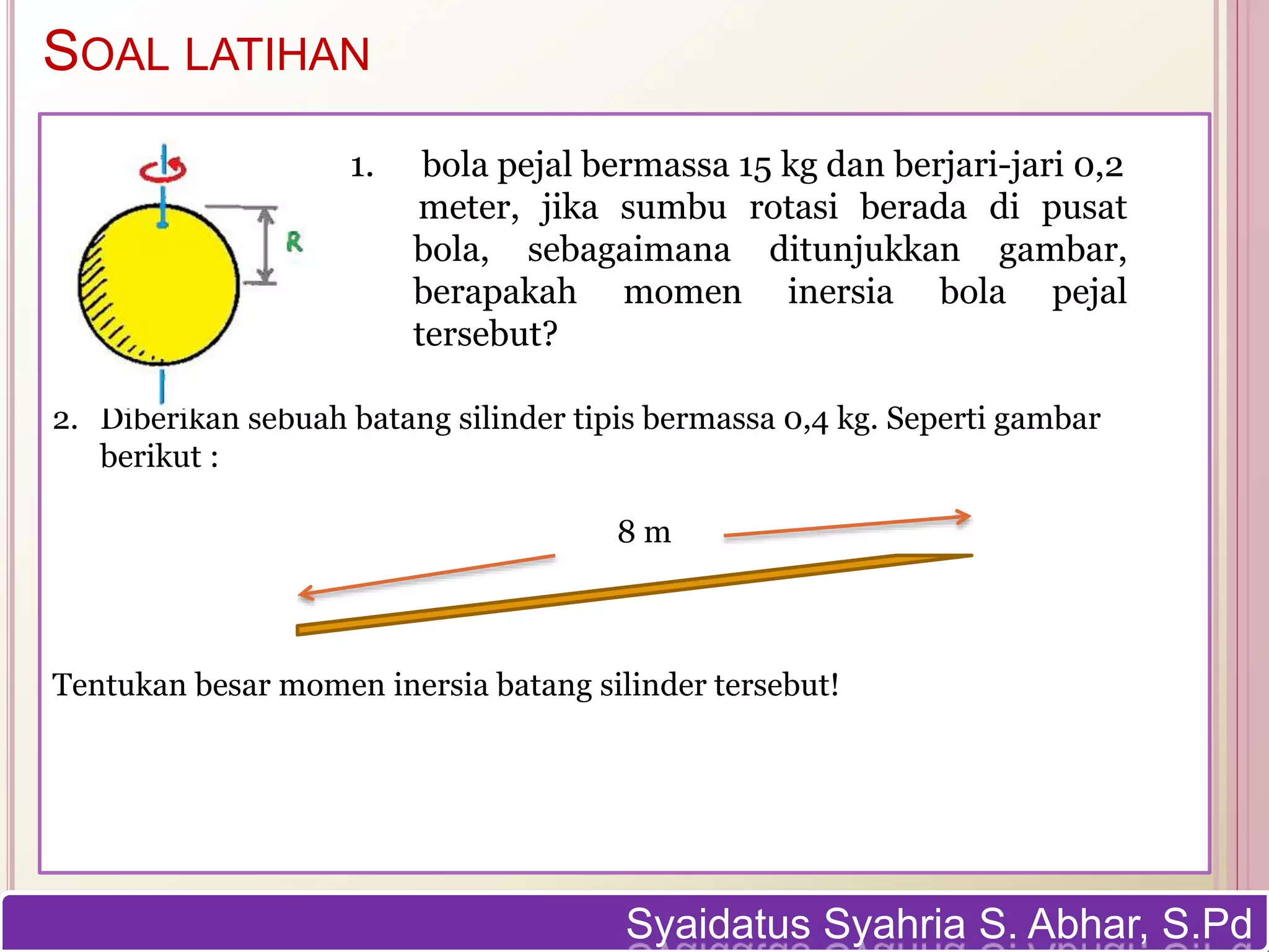 dinamika rotasi dan kesetimbangan benda tegar | PPTX