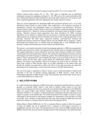 SEMI-SUPERVISED BOOTSTRAPPING APPROACH FOR NAMED ENTITY RECOGNITION | PDF