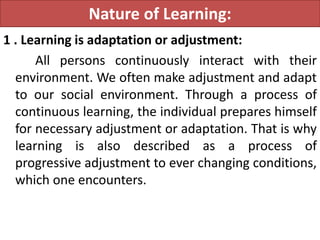 1. learning process | PPTX