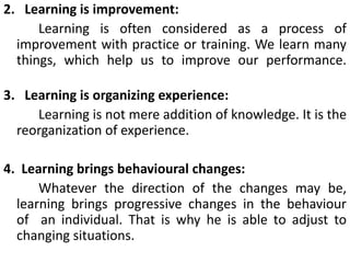 1. learning process | PPTX