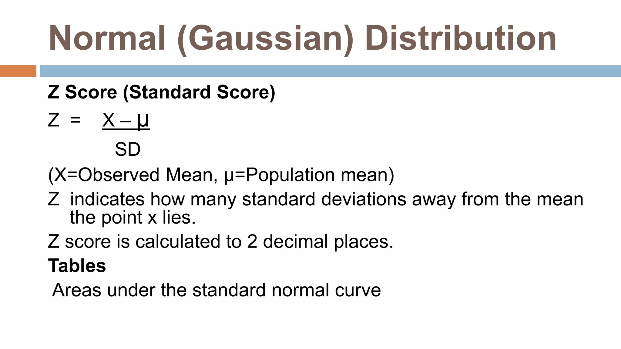 Normal Distribution Introduction And Properties Pptx Physics