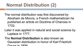 Normal Distribution – Introduction and Properties | PPTX