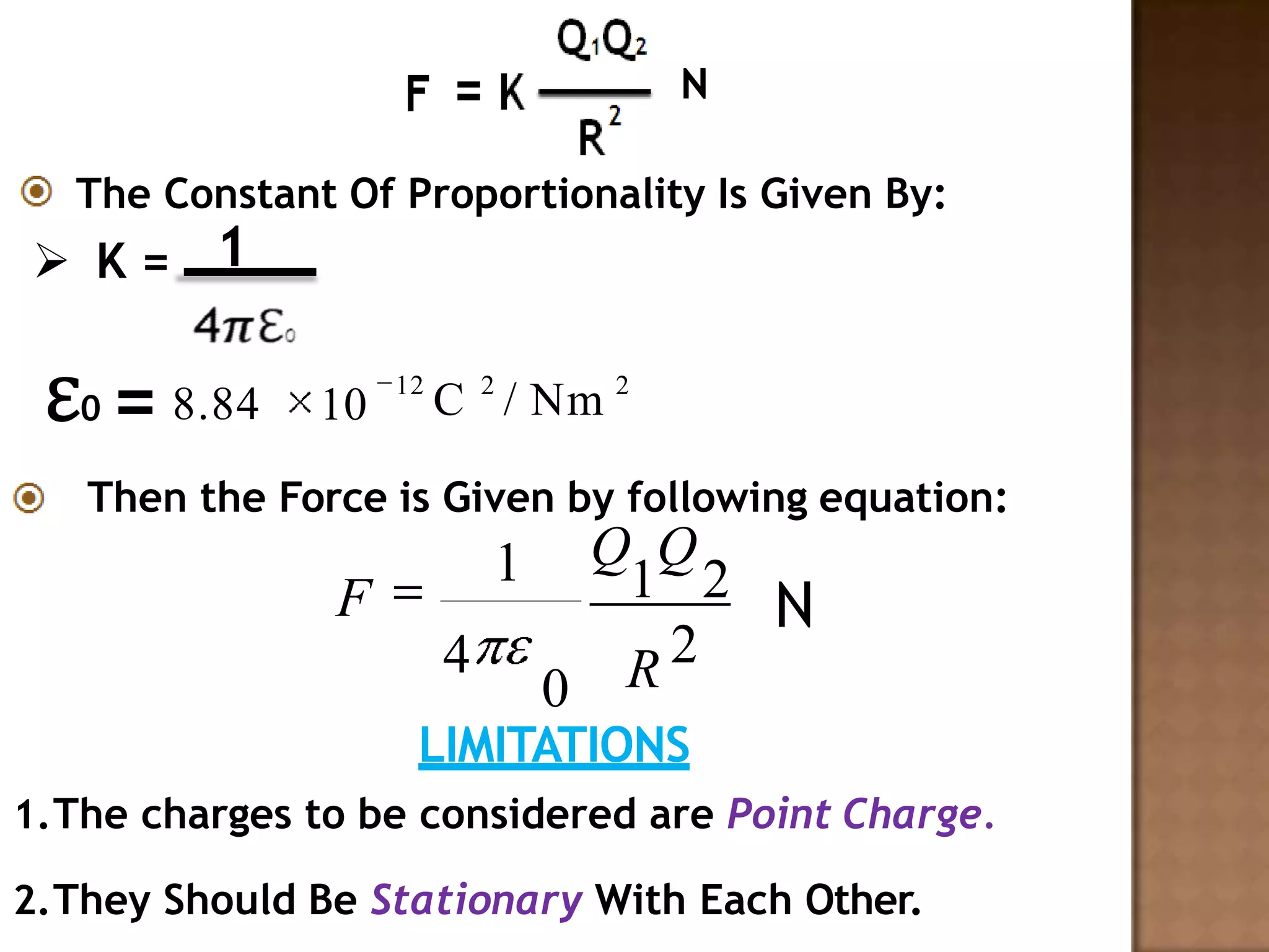 1.coulombs law | PPTX
