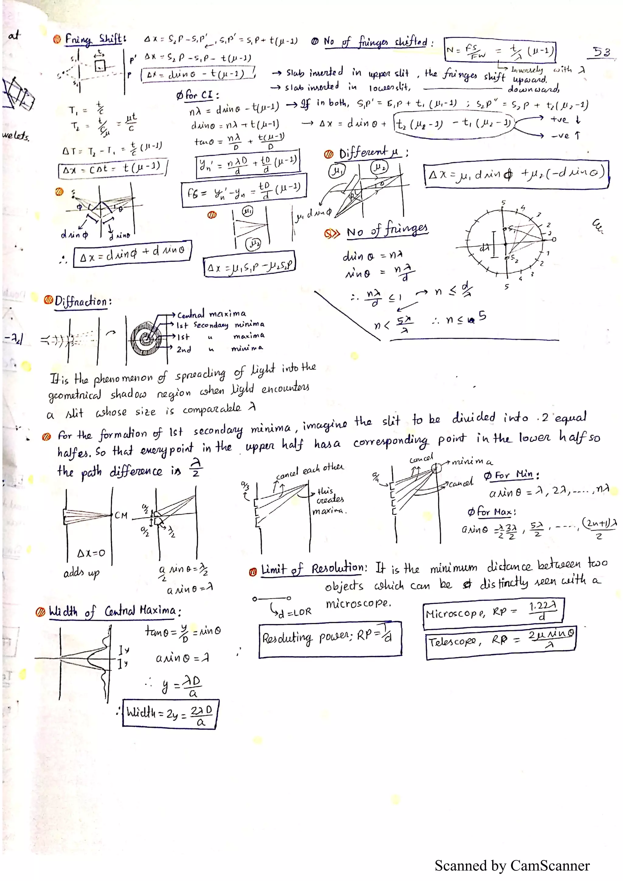 1. physics handwritten short notes | PDF