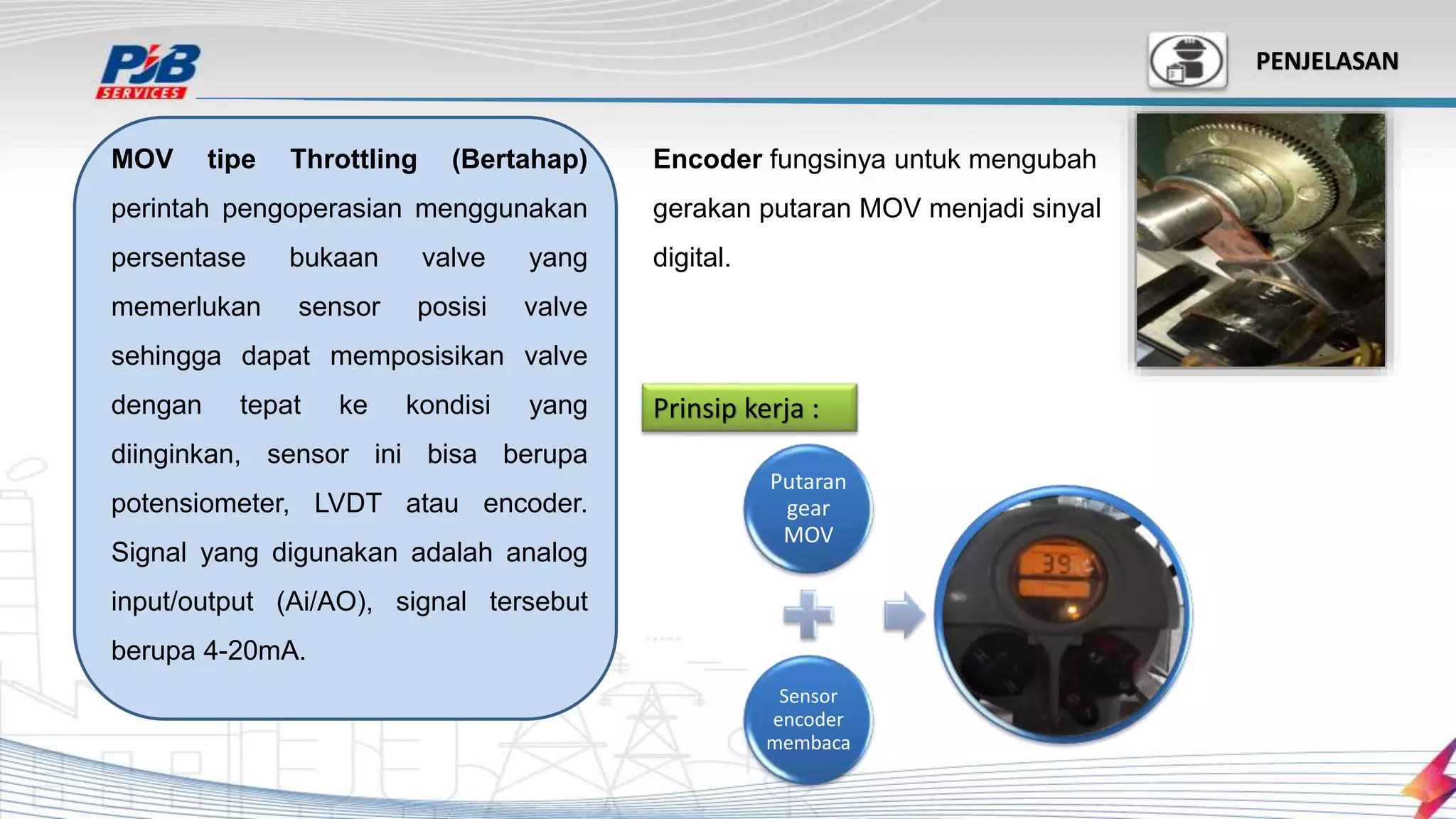 aktuator (motor operasi valve) | PPTX