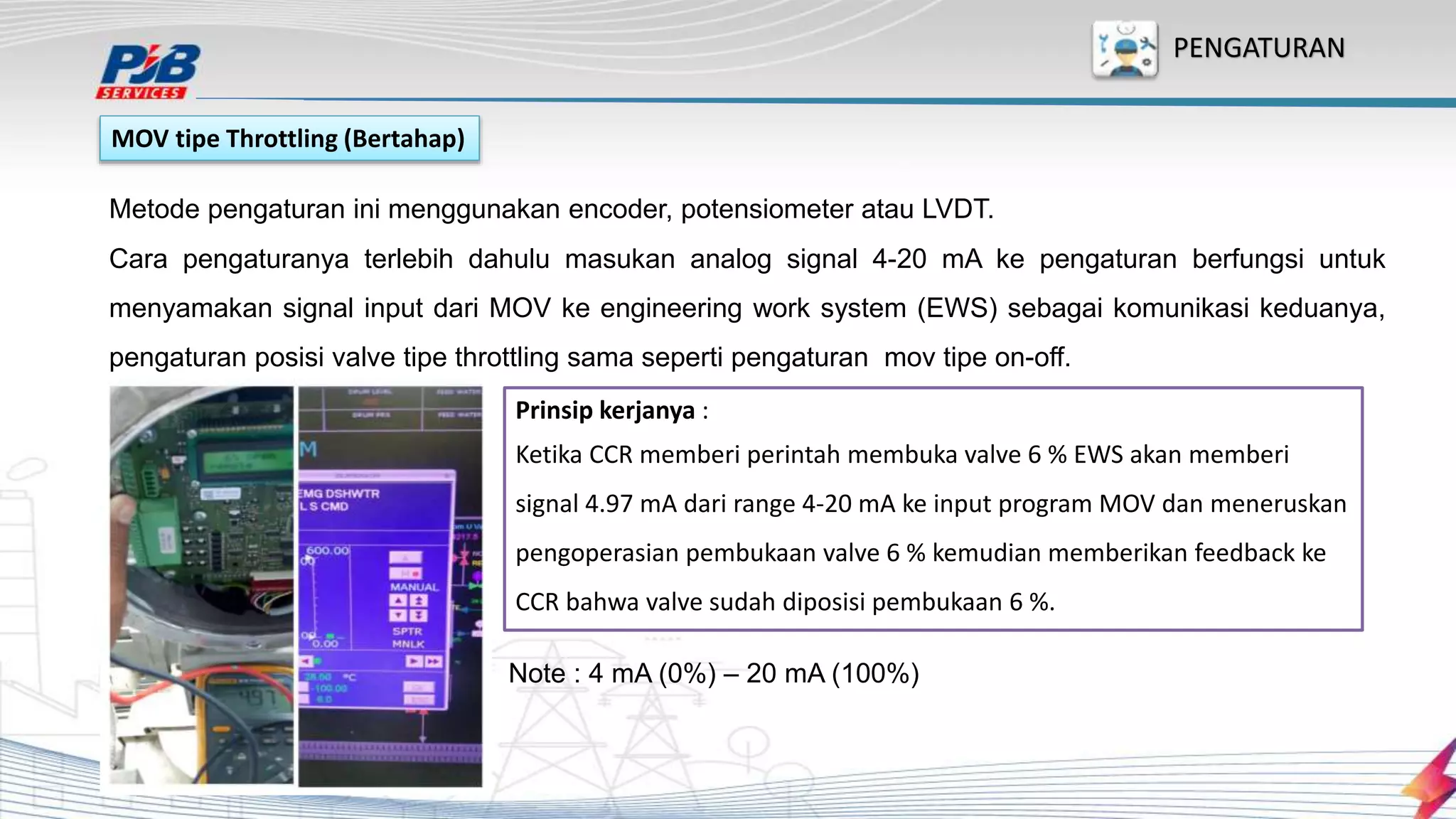 aktuator (motor operasi valve) | PPTX