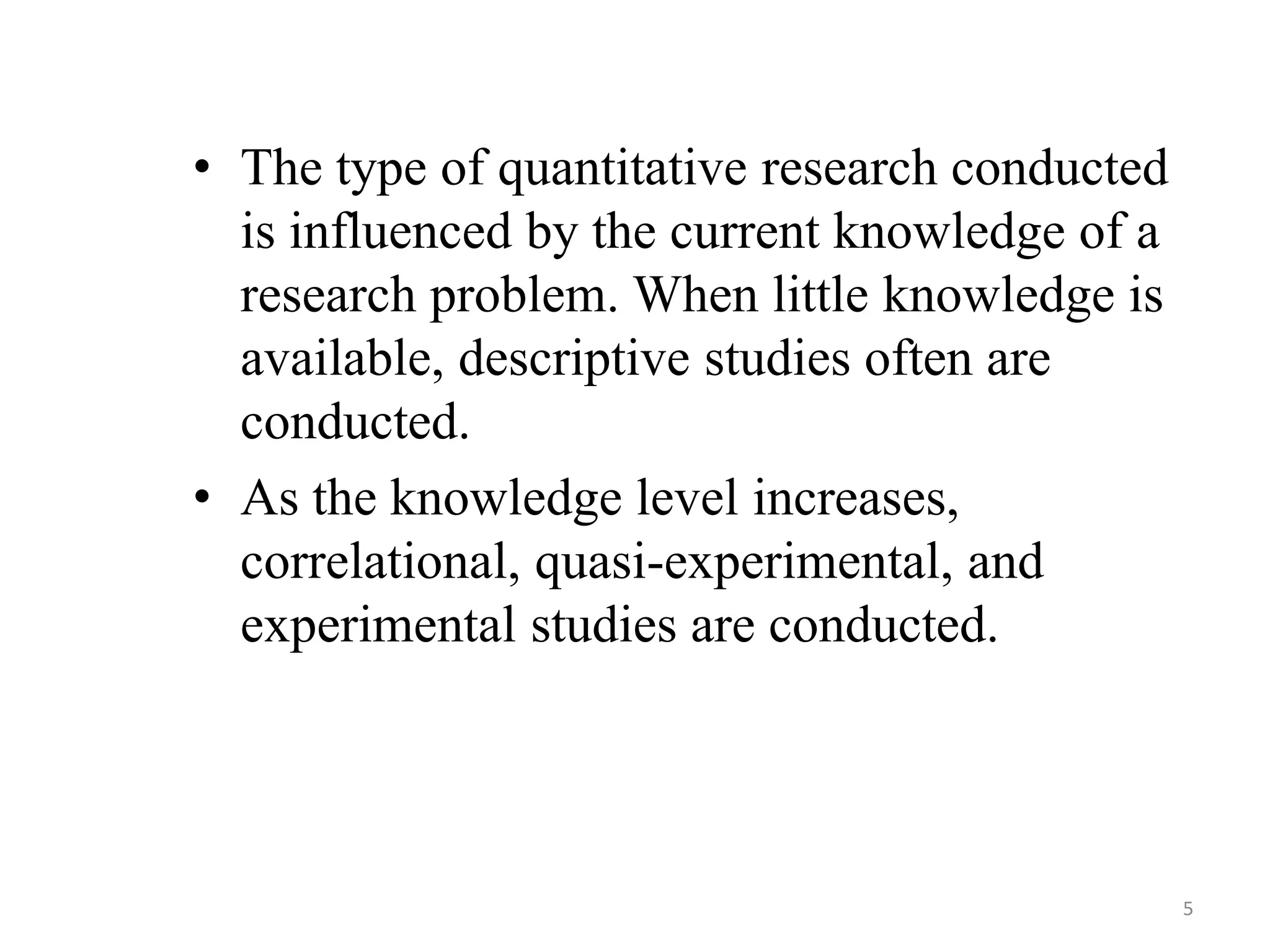 1. quantitative research types | PDF