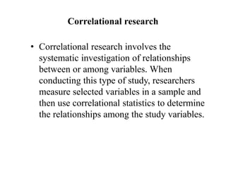 1. quantitative research types | PPT