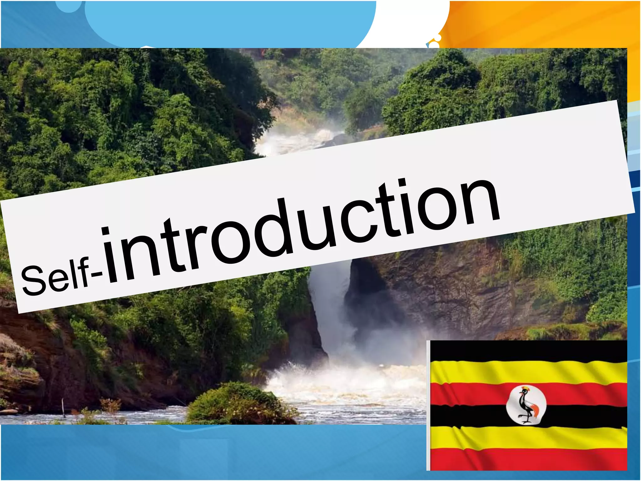 About Uganda. Self introduction lesson in Japan's JHS | PPTX