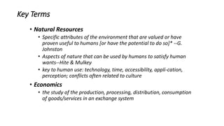 1. natural resources and types | PPT