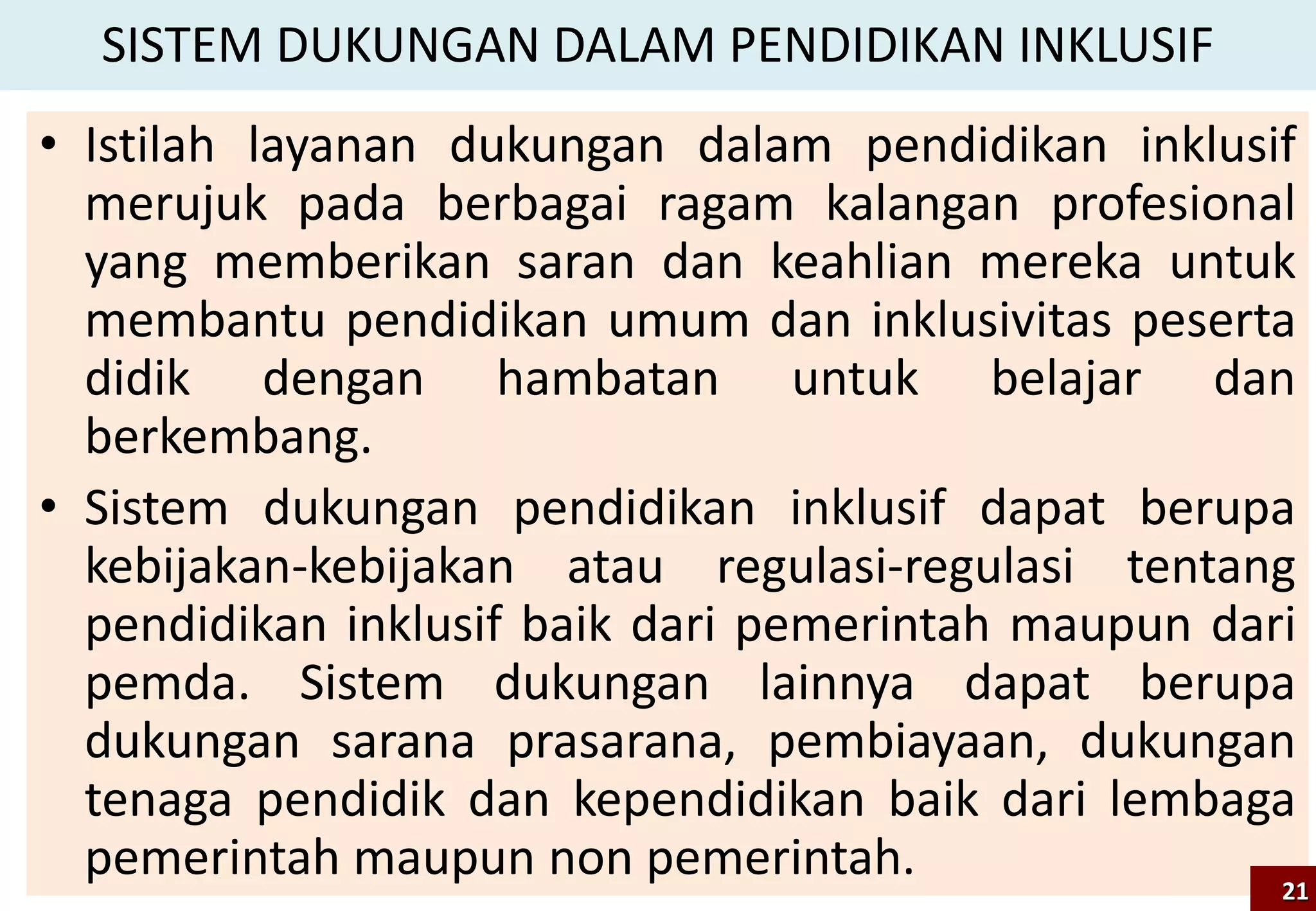 Konsep Pendidikan Inklusif | PPTX