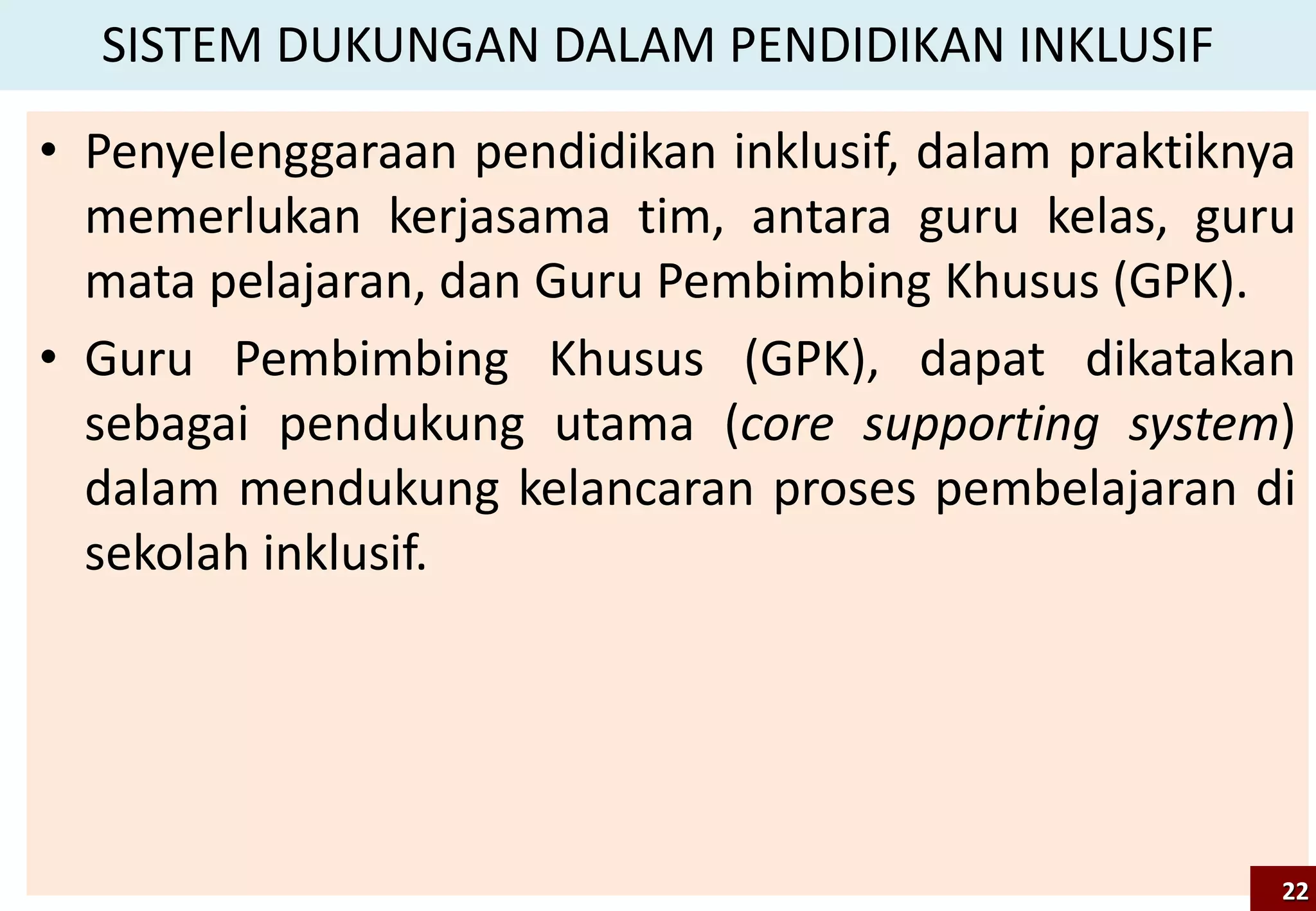 Konsep Pendidikan Inklusif | PPTX