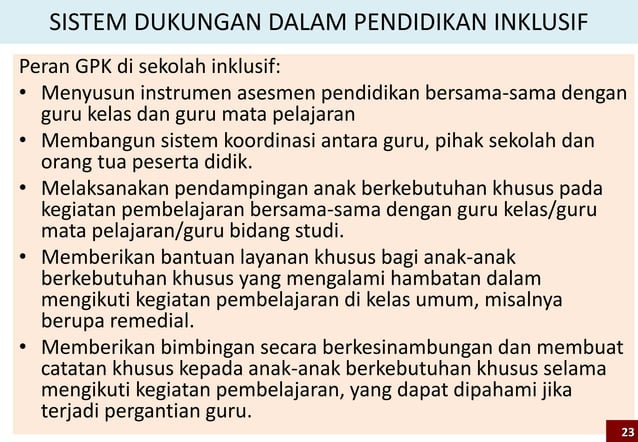 Konsep Pendidikan Inklusif | PPTX