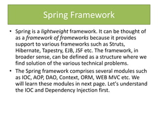 1. Spring intro IoC | PPT