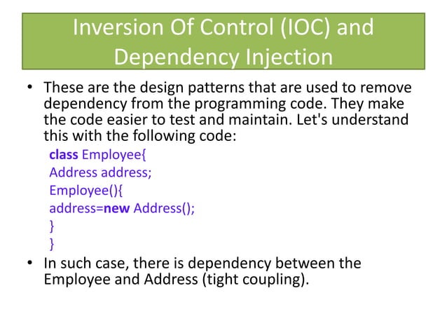 1. Spring intro IoC | PPT