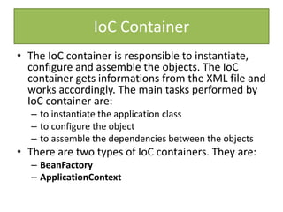 1. Spring intro IoC | PPT