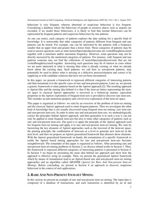 PATTERN DETECTION WITH RARE ITEM-SET MINING | PDF