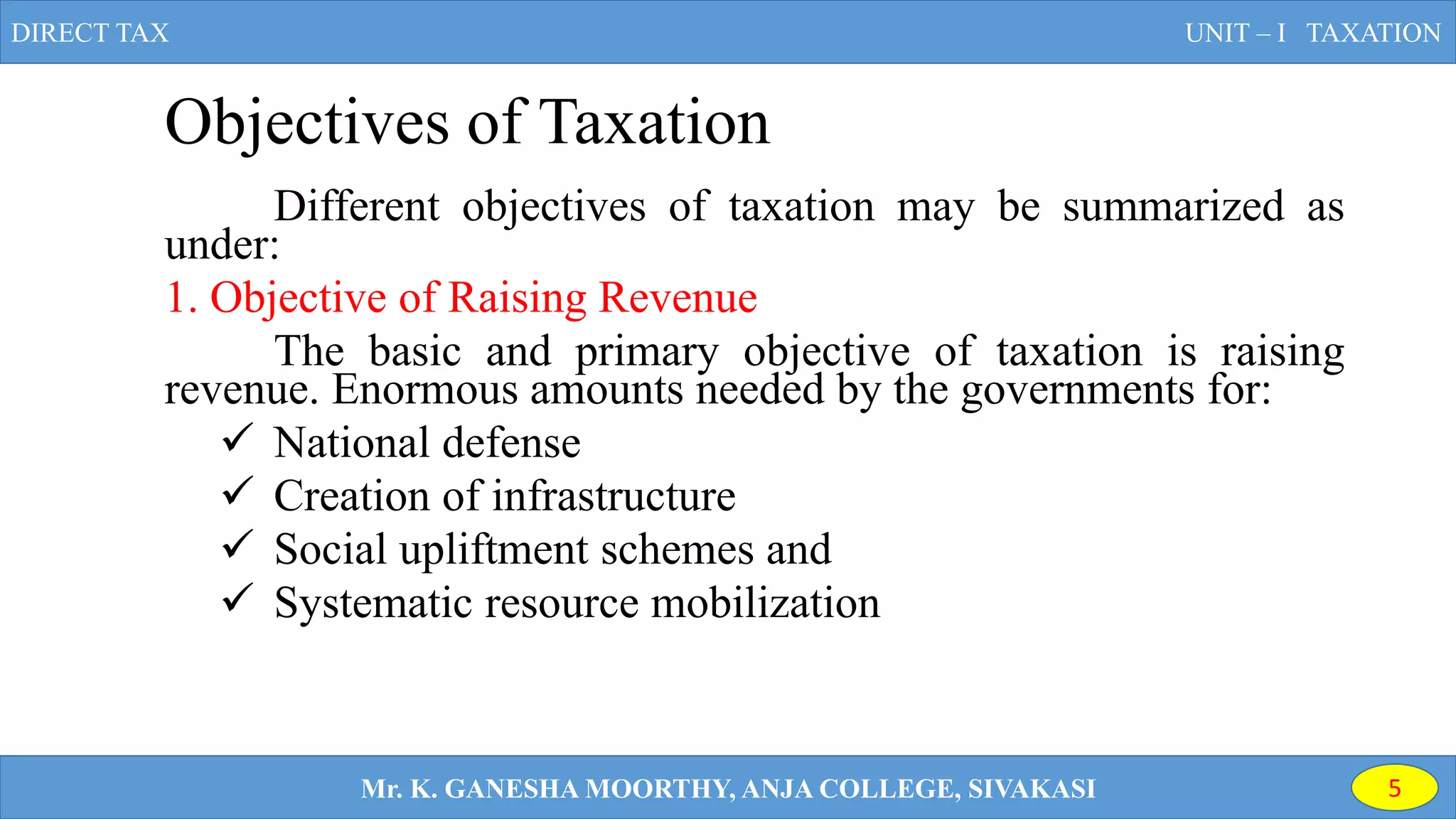 An Introduction to Taxation | PPT