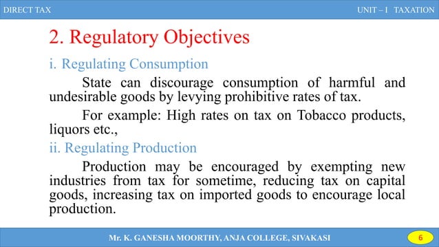 An Introduction to Taxation | PPT