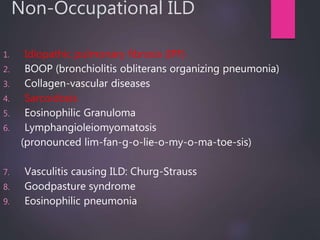 interstitial lung disease (ilD) | PPT