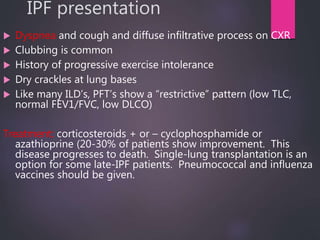 interstitial lung disease (ilD) | PPT