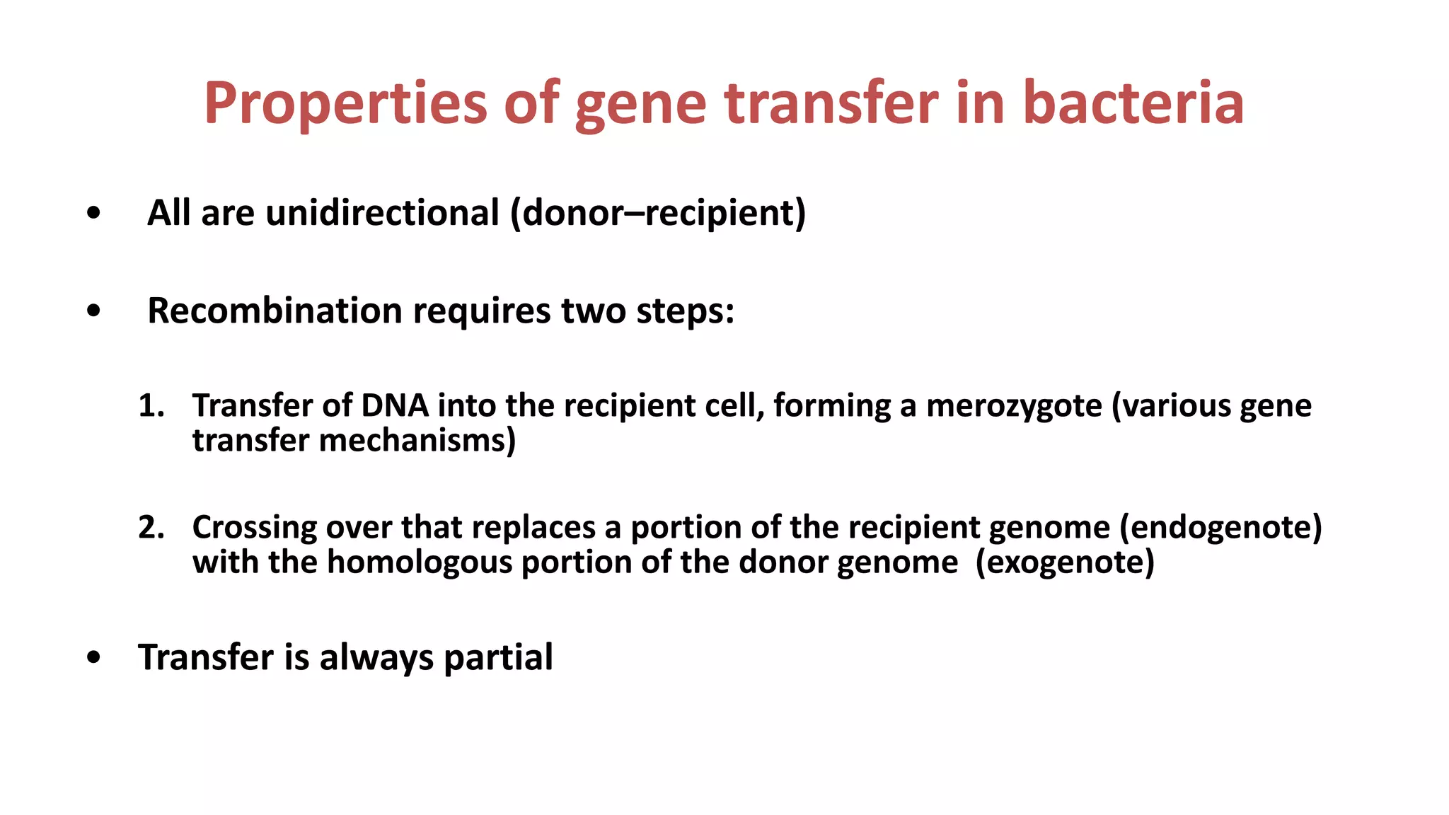 Gene transfer mechanisms in bacteria | PPT