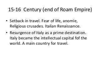 1.History of Travel and Tourism | PPTX