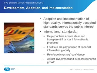 IFAC Small and Medium Practices Forum, Presentation by Fayezul Choudhury | PPT