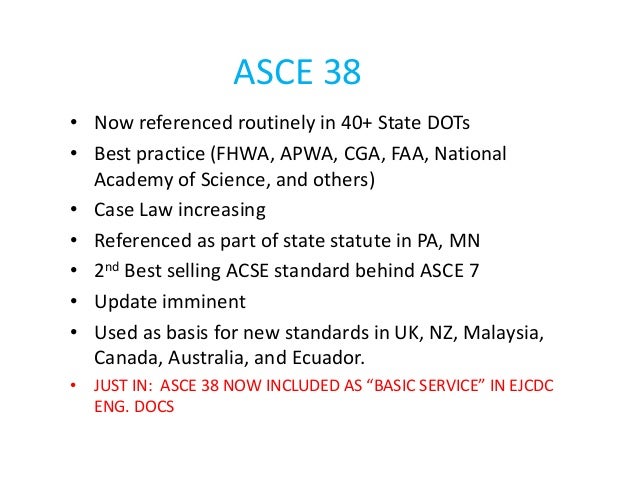 ASCE Utility Standards